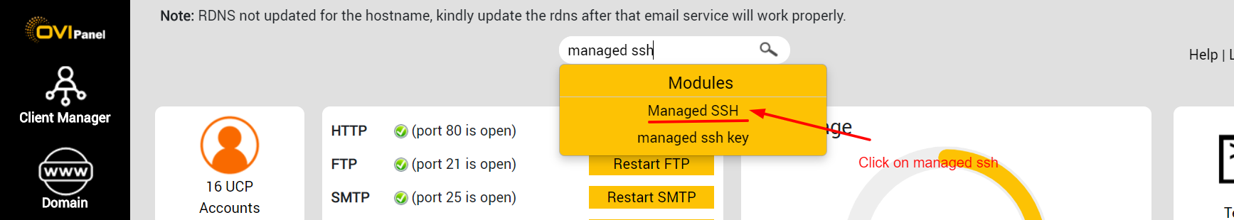 How to enable and disable the SSH for particular user account.
