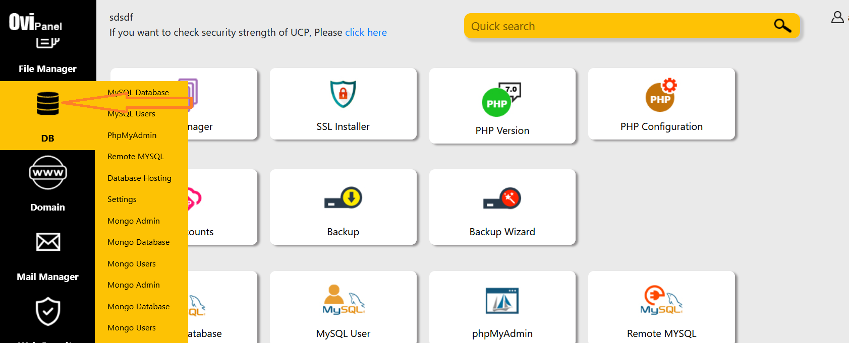 How to use PG Database in UCP?