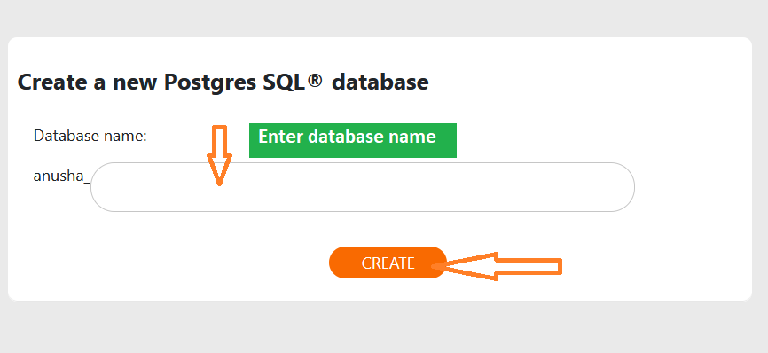 How to use PG Database in UCP?