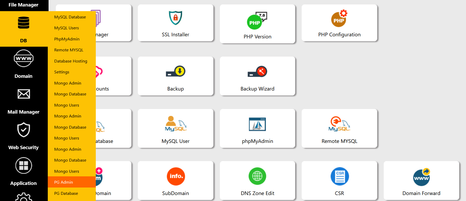 How to use PG Admin in UCP?