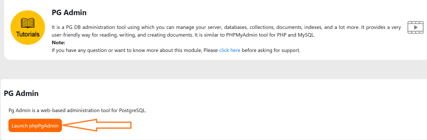 How to use PG Admin in UCP?