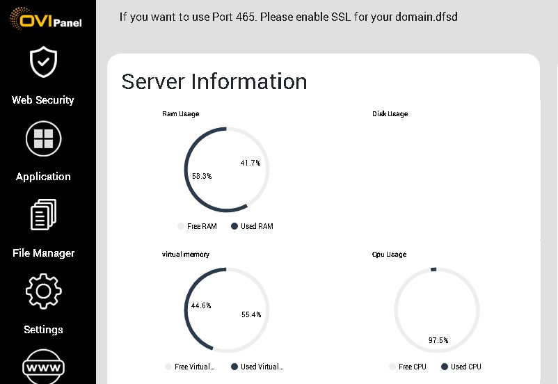Checking server information using WHM