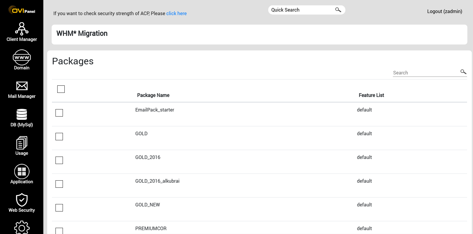 How To Migrate To An Ovipanel From Whmcpanel Using Ovipanel