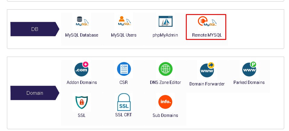 How to use Remote MYSQL of OVIPanel?