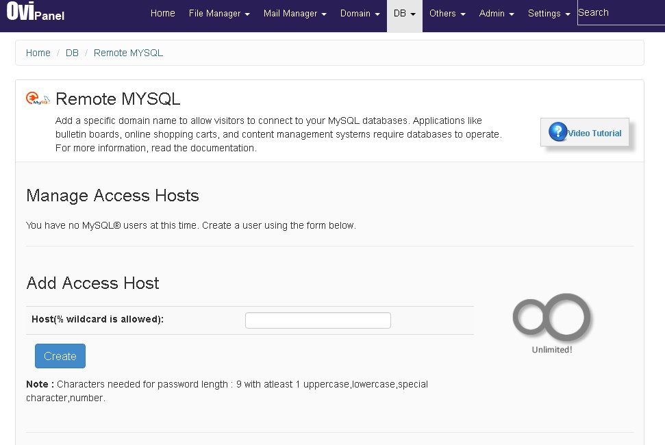 How To Use Remote MYSQL Of OVIPanel 